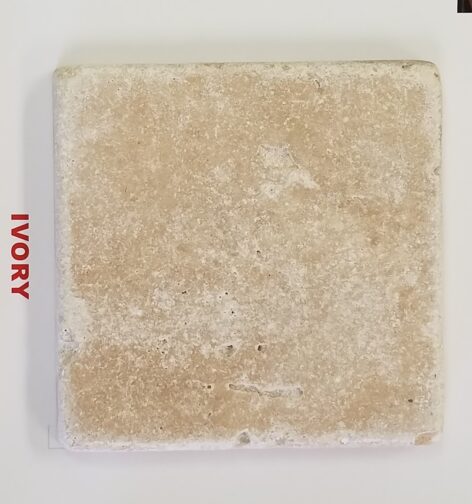 4×4 Ivory Travertine Tumbled Tile – Travertine and Marble – Tiles and ...