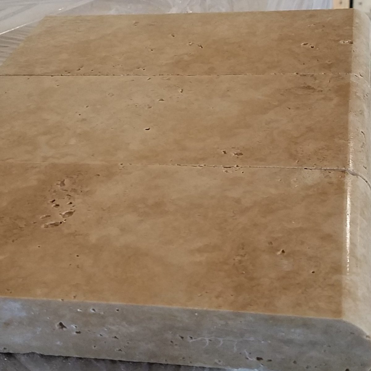 Walnut Travertine Pool Copings | Travertine and Marble – Tiles and ...