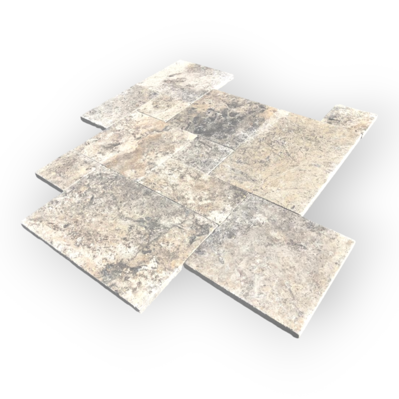 Silver Latte Tumbled Paver – Travertine and Marble – Tiles and Pavers ...